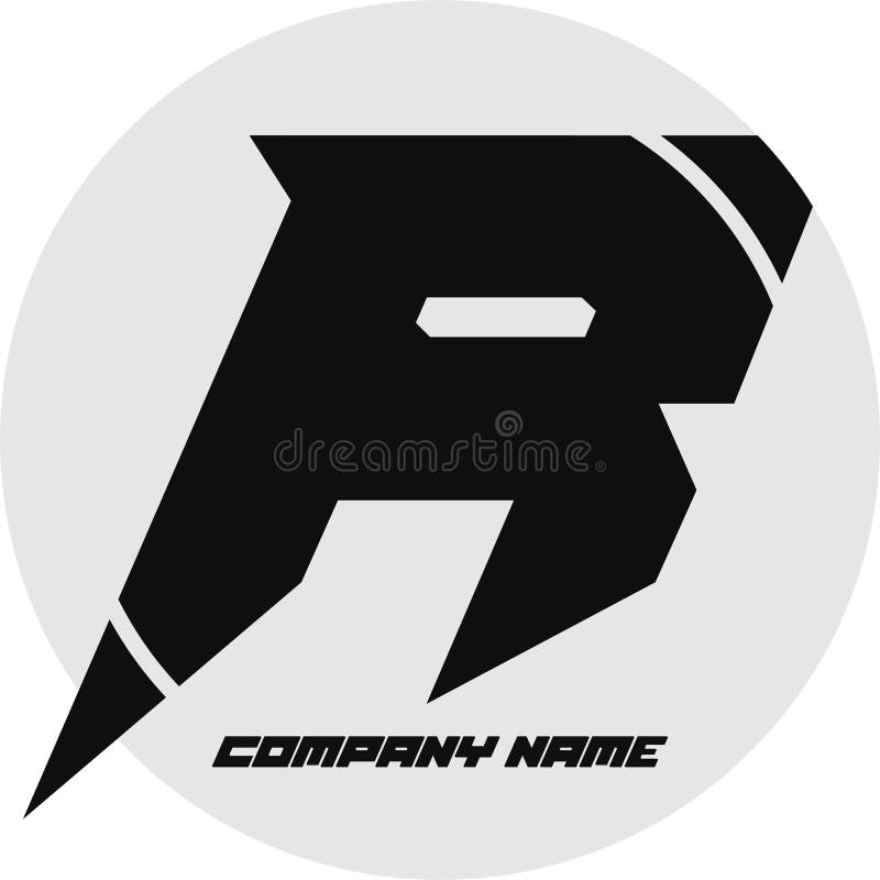 Logo R Company Letter Logo Design with Simple Style Stock Illustration ...