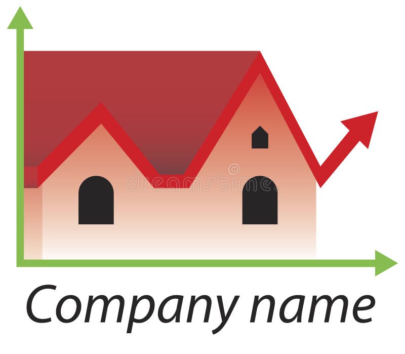 Logo Real Estate Market stock illustration. Illustration of green ...