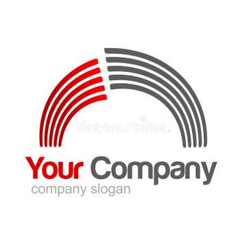 Logo Red Grey stock vector. Illustration of icon, brand - 17621895