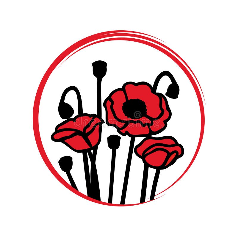 Circle Poppies Stock Illustrations – 628 Circle Poppies Stock ...