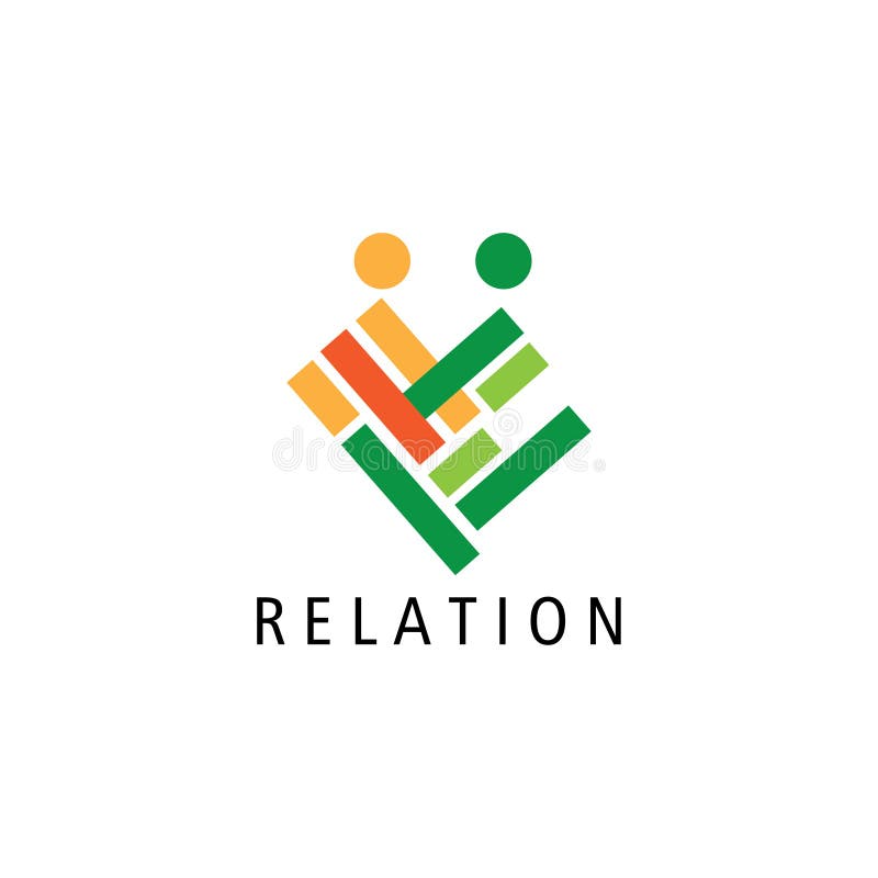 Logo Relation,illustration, Friendship Color Design Vector Template ...