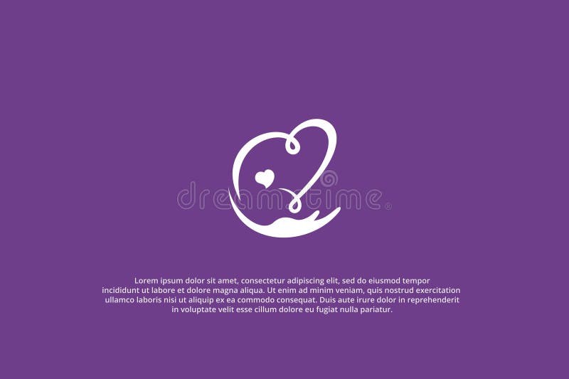 Logo Representing Love, Care, and Support within Community Stock Vector ...