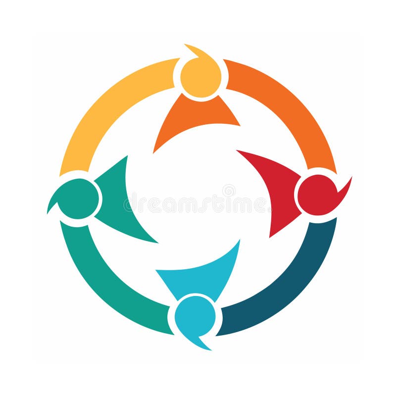 Community Care Circle Modern Logo Illustration Stock Vector ...