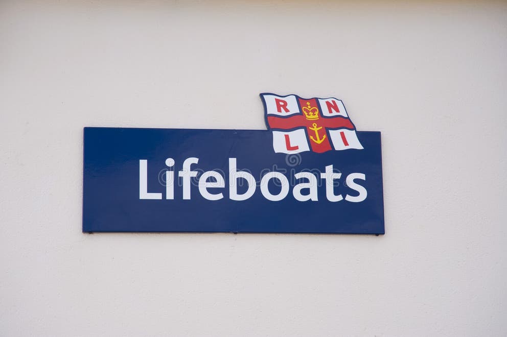 Logo of the RNLI editorial image. Image of sign, saves - 18392855