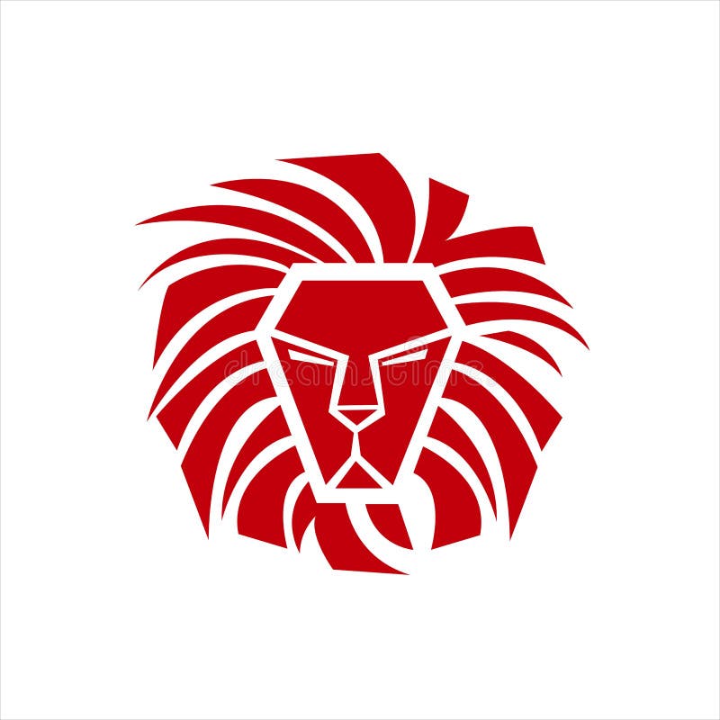 Logo Rojo León Símbolo Vectorial Orgullo Vectorial Símbolo De Poder ...