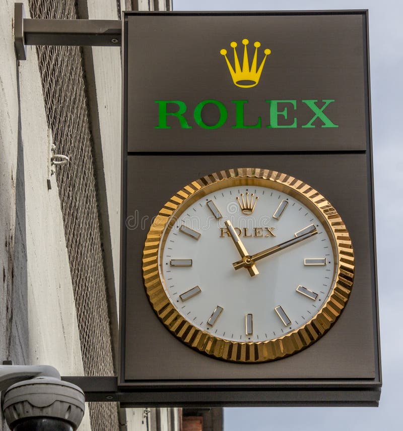 The Logo of the Rolex Building in Aarhus Editorial Stock Image - Image ...