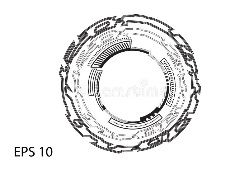 Logo Rond Sur Le Fond Blanc Illustration de Vecteur - Illustration du ...