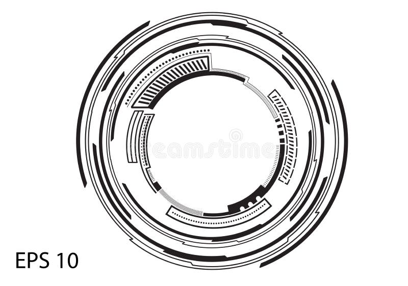 Logo Rond Sur Le Fond Blanc Illustration de Vecteur - Illustration du ...