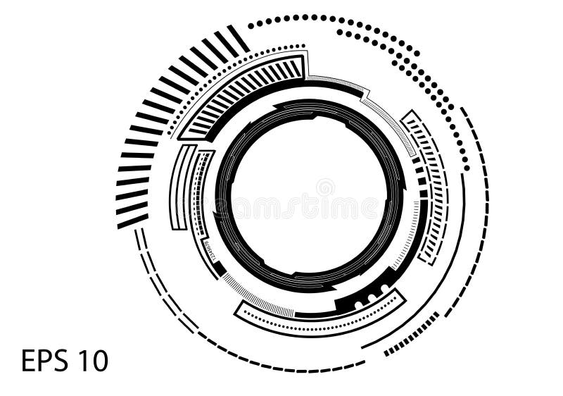 Logo Rond Sur Le Fond Blanc Illustration de Vecteur - Illustration du ...