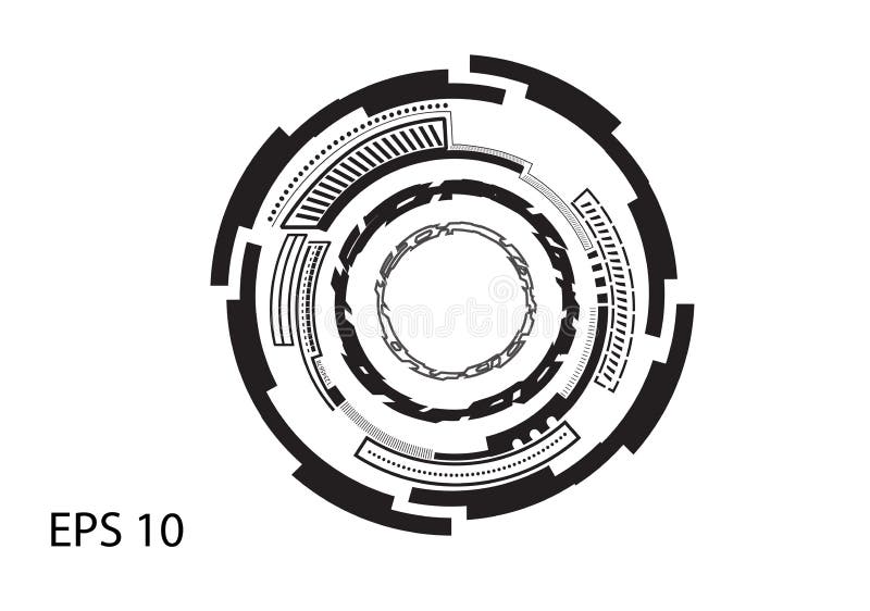 Logo Rond Sur Le Fond Blanc Illustration de Vecteur - Illustration du ...
