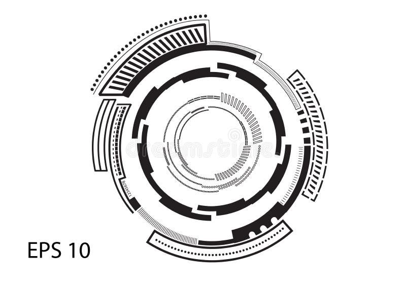 Logo Rond Sur Le Fond Blanc Illustration de Vecteur - Illustration du ...