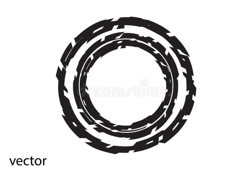 Logo Rond Sur Le Fond Blanc Illustration de Vecteur - Illustration du ...