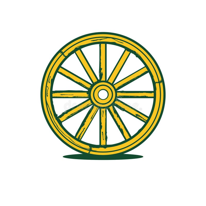 Logo Roue Logo Vectoriel En Bois Illustration Stock - Illustration du ...
