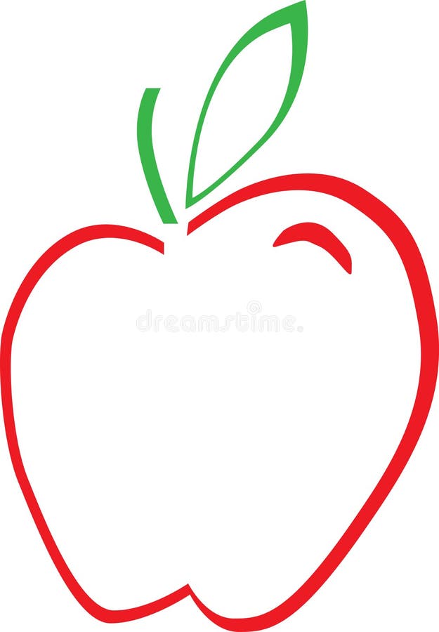 Logo rouge d'Apple illustration stock. Illustration du logo - 75238523