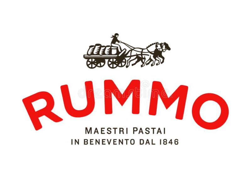 Logo Rummo stock illustration. Illustration of maccheroni - 305366139