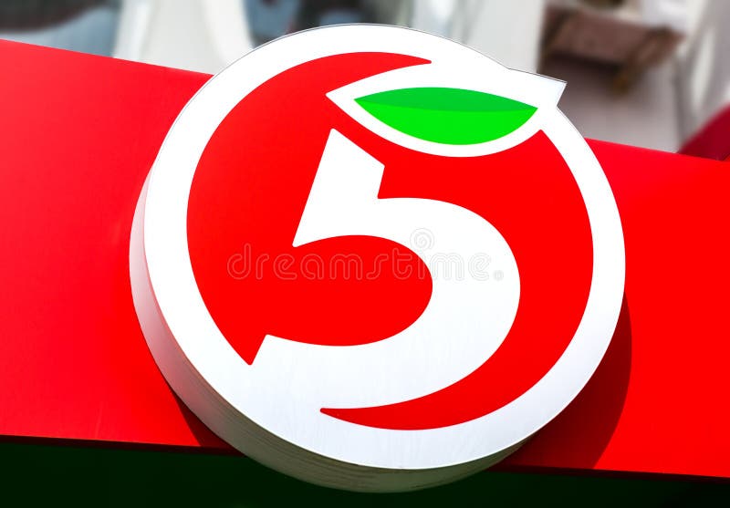 Logo of Russia`s Largest Retailer Pyaterochka Editorial Stock Image ...