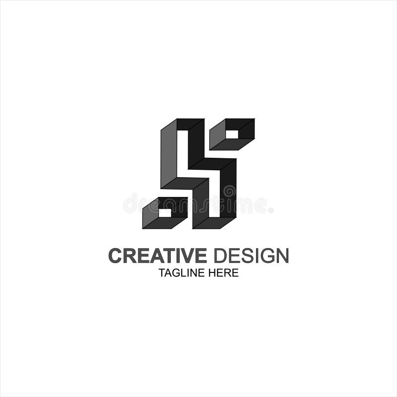Logo S Initial Icon with Creative Vector Illustration Stock Vector ...