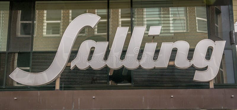 The Logo of the Salling Building in Aarhus Editorial Photography ...
