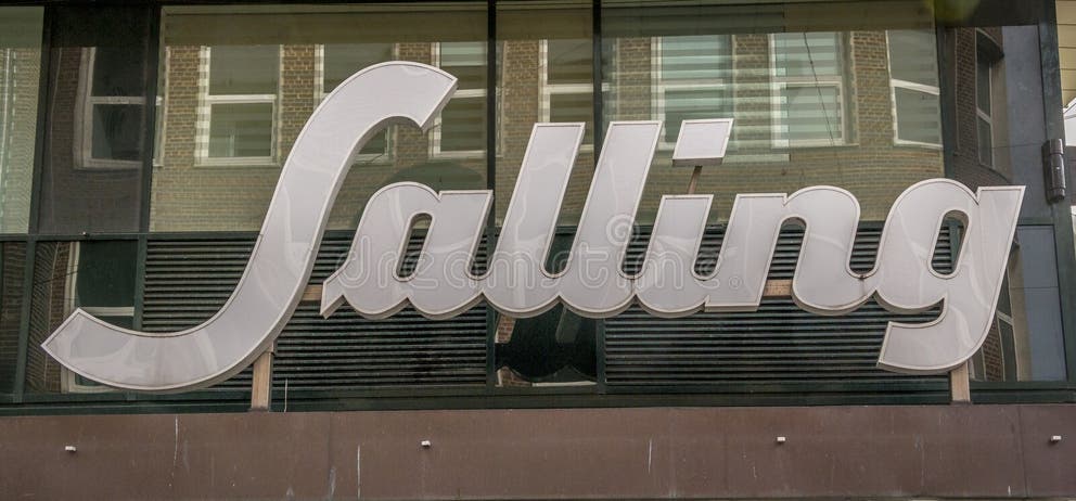 The Logo of the Salling Building in Aarhus Editorial Photography ...