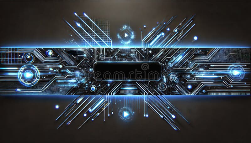 Logo Sample of Technological Computer Company with Abstract Schemes ...