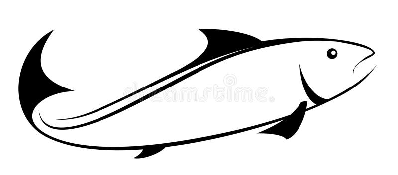 Logo of sea fish. stock vector. Illustration of fishing - 107655580
