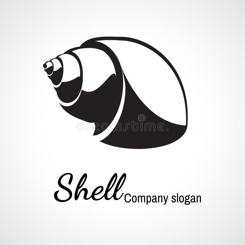 Logo - Seashell stock vector. Illustration of logo, scallop - 20339206