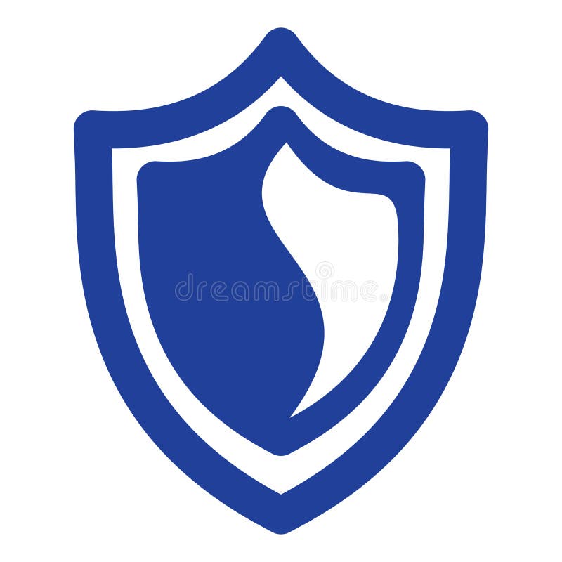 Logo Security or Safe Icon. Shield and Protection Vector Illustration ...