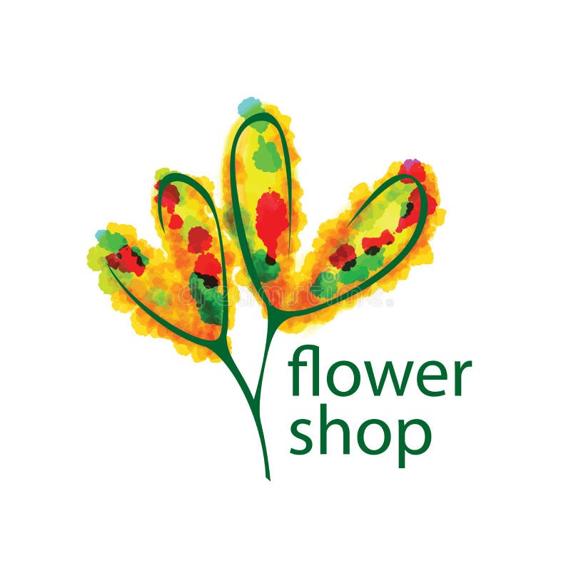Logo for Selling Flowers. Abstract Vector Illustration Stock Vector ...