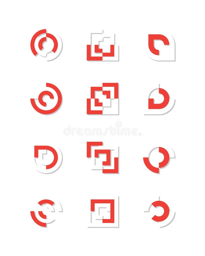 Logo Set stock vector. Illustration of identity, logotype - 11968671