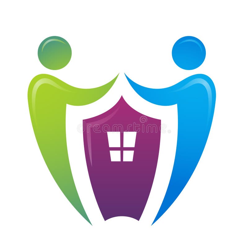 Family house logo stock vector. Illustration of design - 271667387