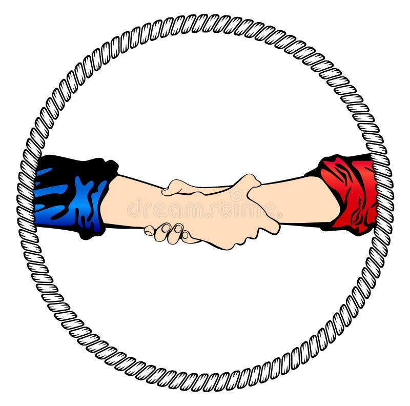 Logo shake hand business . stock illustration. Illustration of hand ...