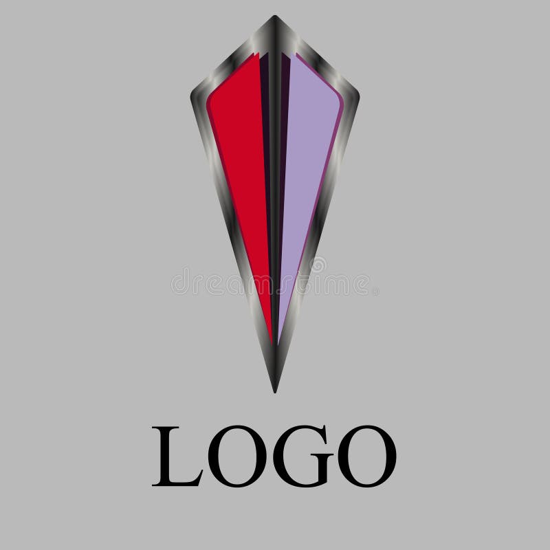 Logo Shield with a Beautiful Pattern Stock Vector - Illustration of ...