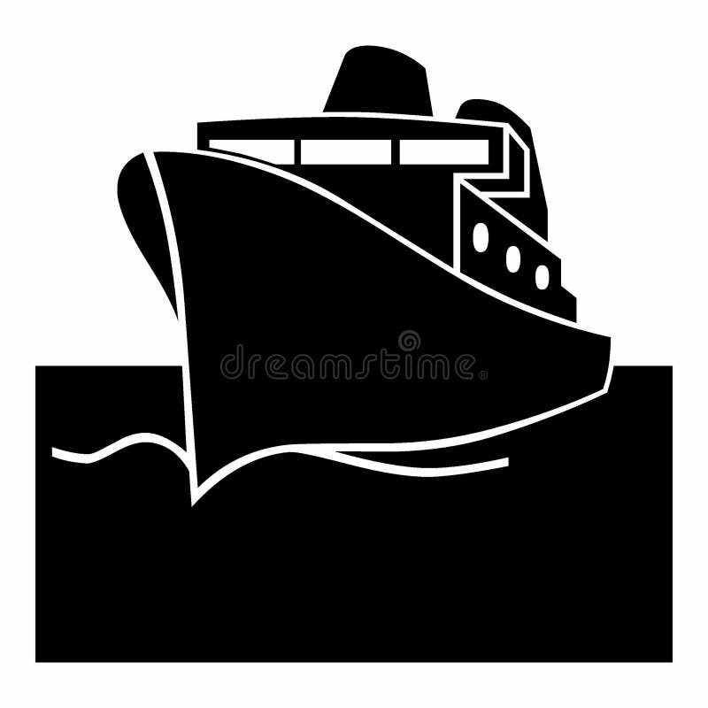 Logo Ship Ferry Editable Vector Eps File Stock Vector - Illustration of ...
