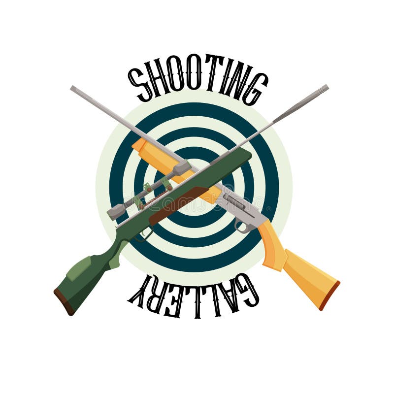 Logo shooting club stock vector. Illustration of round - 73695729
