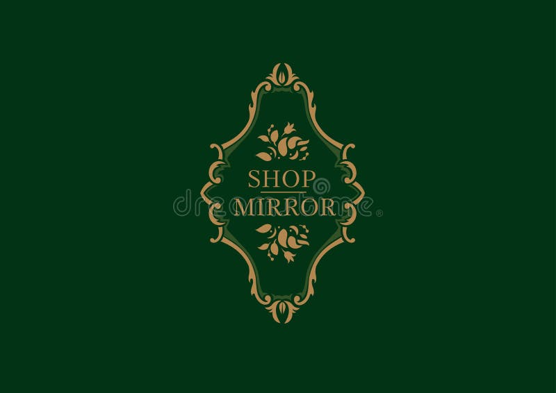 Logo for the Shop Mirrors, Floral Frame Stock Vector - Illustration of ...