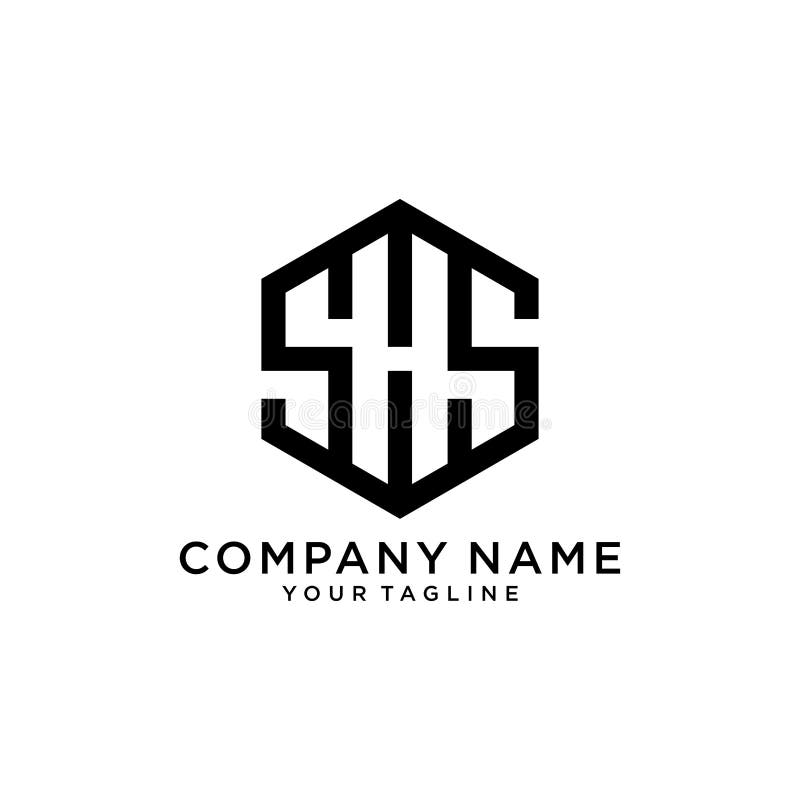 Logo SHS Hexagon, Simple Modern Icon Stock Vector - Illustration of ...