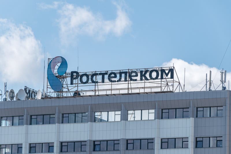 Rostelecom logo editorial photography. Image of telephony - 76827382