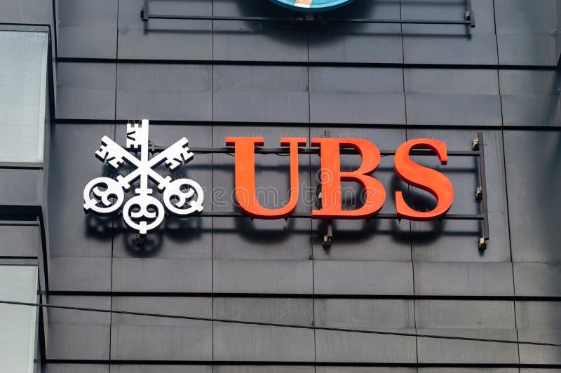 Logo and sign of UBS editorial stock image. Image of secrecy - 374533159