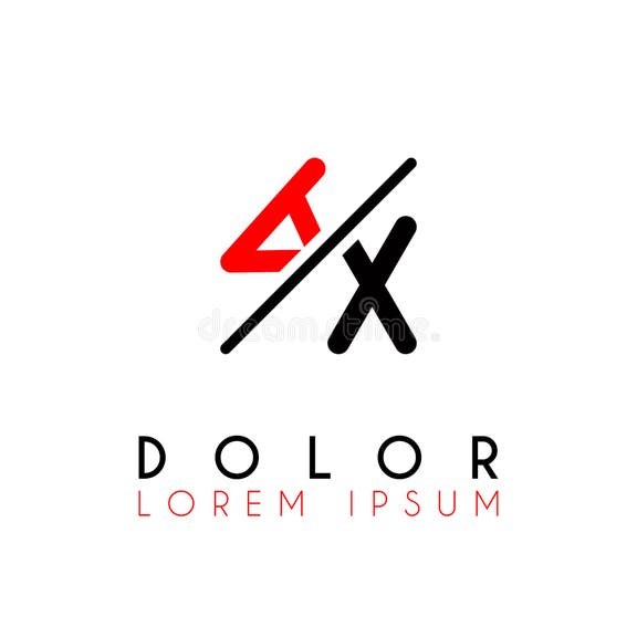 Logo a Slash X with Black Red Stock Vector - Illustration of speed ...