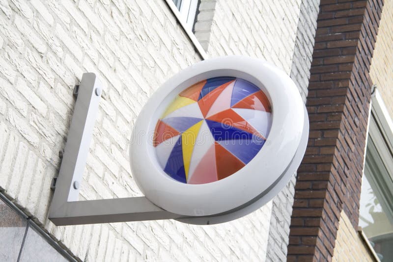 Logo of the SNS Bank editorial image. Image of street - 28259170