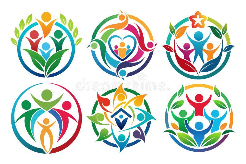 Logo for Social Support Service Stock Vector - Illustration of ...
