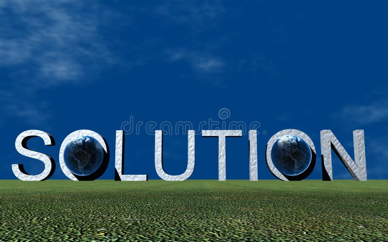 Logo Solution stock illustration. Illustration of style - 4852445