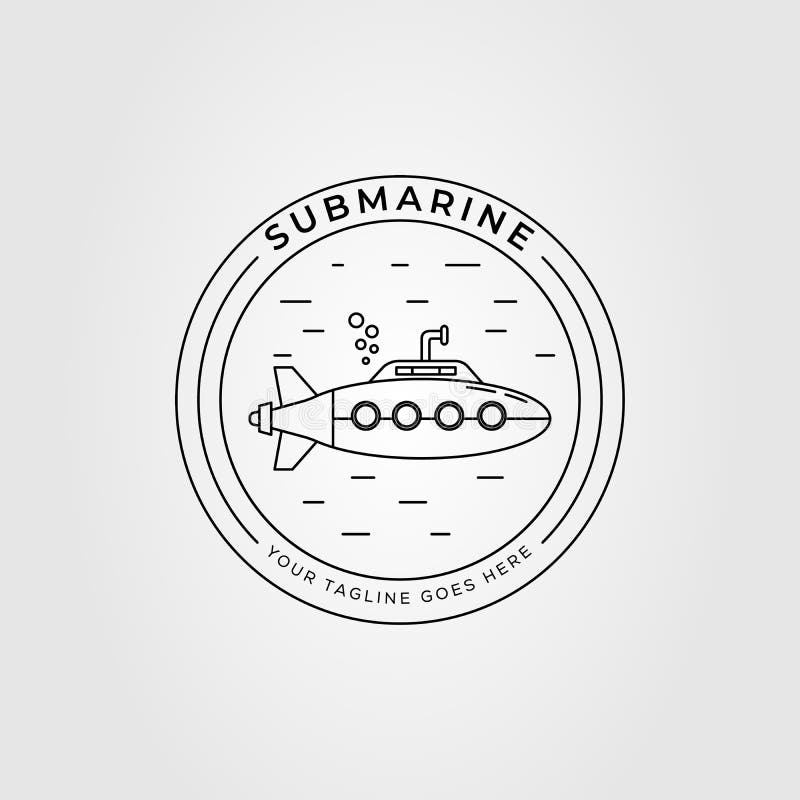 Logo Sous-marin Ou Sous-marin Vectoriel Illustration Design ...