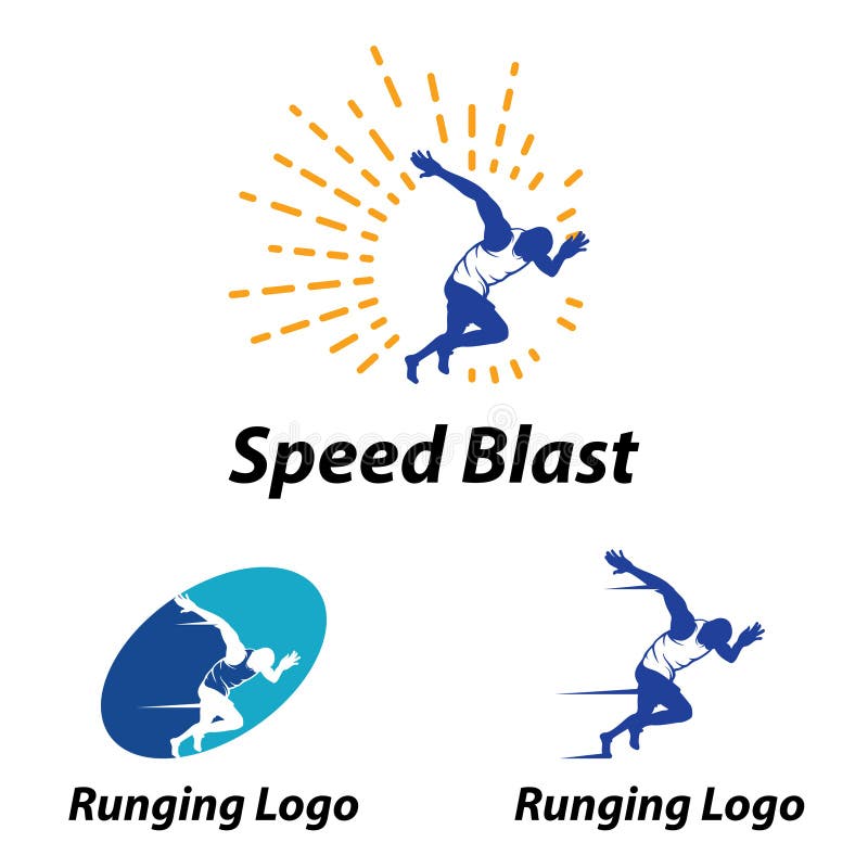 Logo Speed Blast Symbol Illustration De Corrida Ilustração do Vetor ...