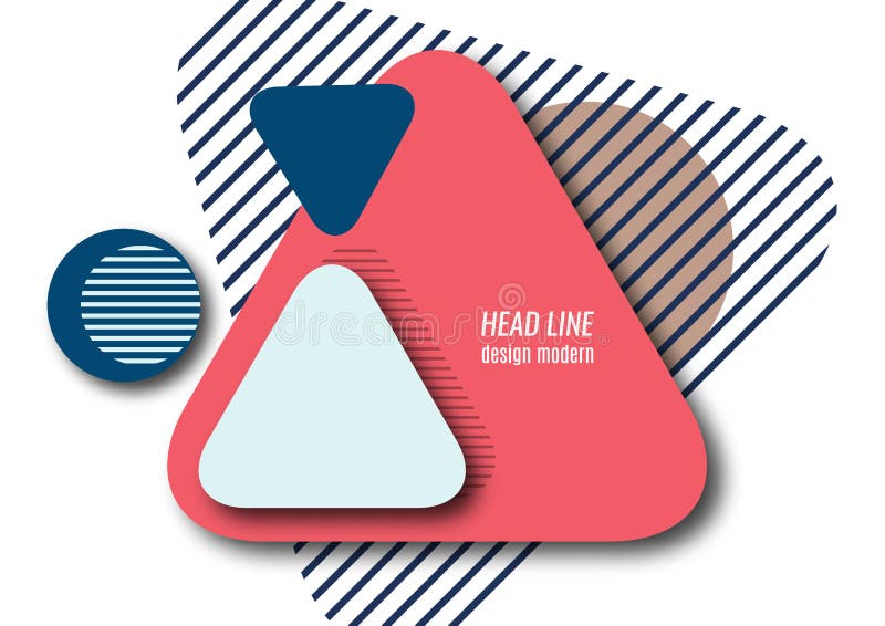 Logo with Speed Lines in the Shape of a Circle and a Triangle. Modern ...