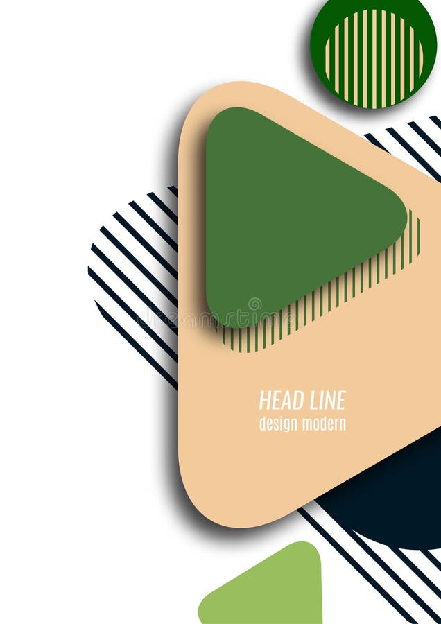 Logo with Speed Lines in the Shape of a Circle and a Triangle. Modern ...