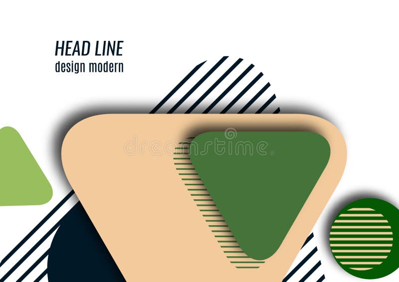 Logo with Speed Lines in the Shape of a Circle and a Triangle. Modern ...