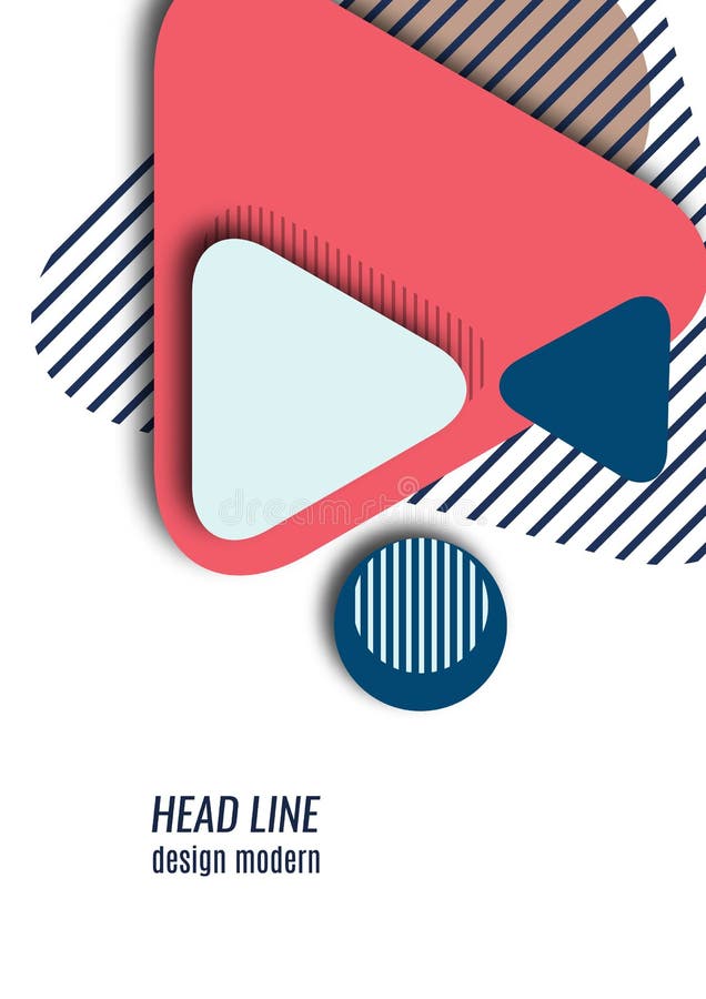 Logo with Speed Lines in the Shape of a Circle and a Triangle. Modern ...