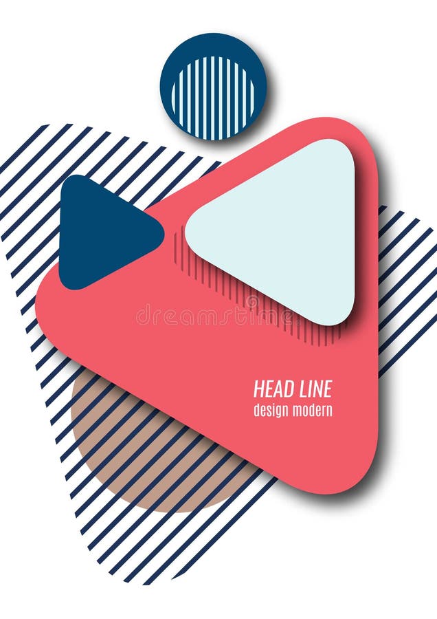 Logo with Speed Lines in the Shape of a Circle and a Triangle. Modern ...