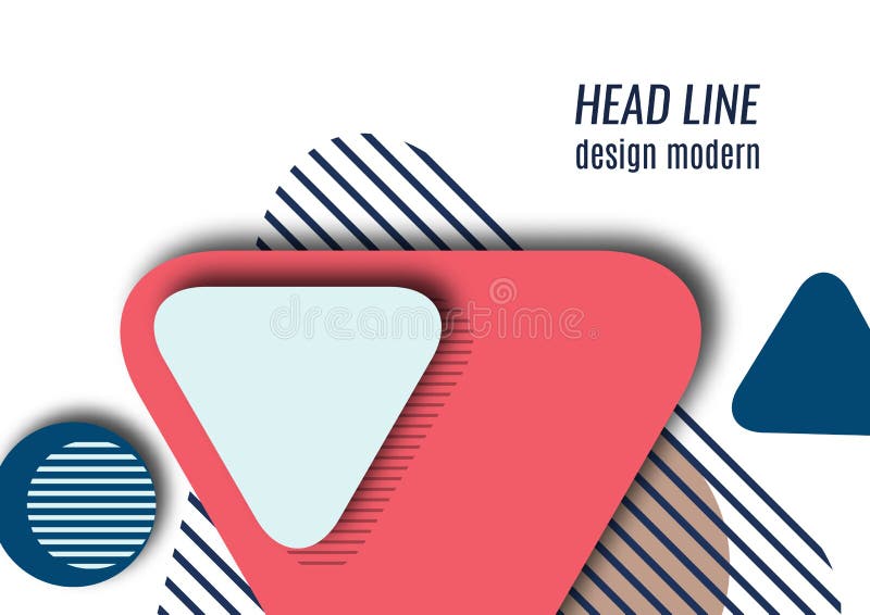 Logo with Speed Lines in the Shape of a Circle and a Triangle. Modern ...